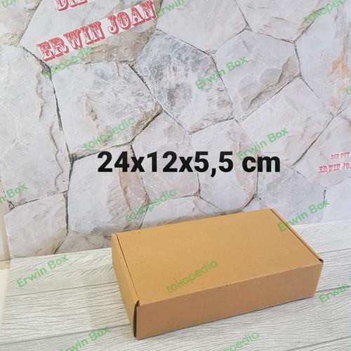 Jual Kardus Box uk. 24x12x5,5 cm Kotak Karton Die Cut earlop EL ...
