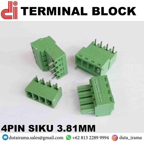 Jual Terminal Block 3.81 4P Right Angle Terminal Blok Siku 4pin 3,81mm ...