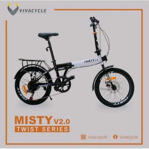 Jual Sepeda Lipat - Folding Bike Viva Cycle Twist Misty 20 - Yellow-Black - Kab. Bekasi - mvbike ...