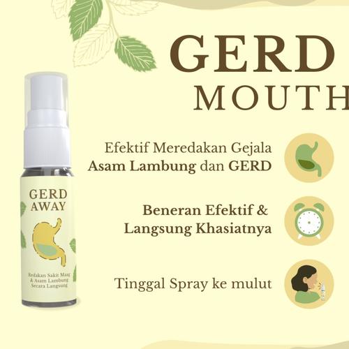 Jual GERD Mouth Spray Asam Lambung Sakit Maag Obat Herbal Meredakan ...