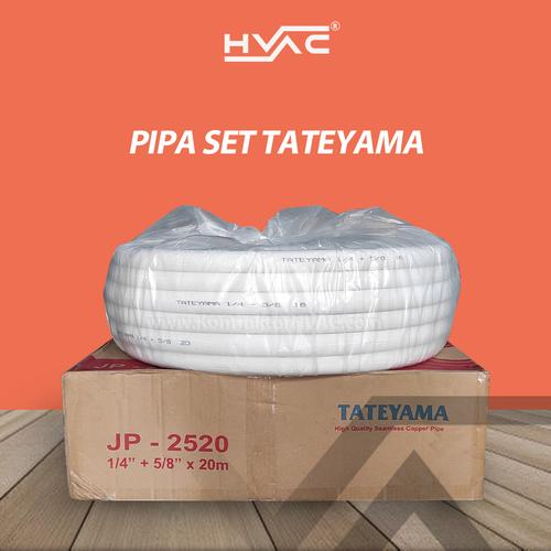 Jual Pipa AC TATEYAMA Tembaga set isolasi 1PK, 2PK, 2.5PK, 3PK, 5PK ...