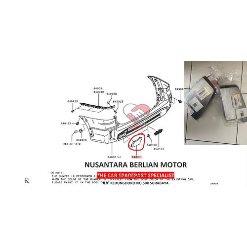 Jual PENUTUP TOING BUMPER BELAKANG XPANDER CROSS 6410D870HB - Kota ...