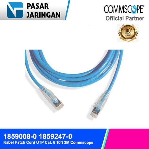 Jual Kabel Patch Cord UTP Cat. 6 10ft 3M Commscope 1859008-0 1859247-0 ...