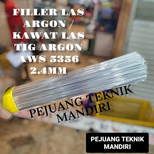 Jual KAWAT LAS / TIG ROD / FILLER ARGON ALLUMINIUM AWS 5356 2.4MM 5KG ...