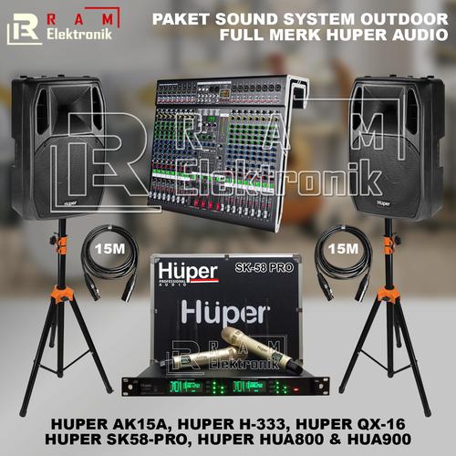 Jual PAKET SPEAKER AKTIF HUPER AK15 / AK15A ORIGINAL QX 16, H333, SK58 ...