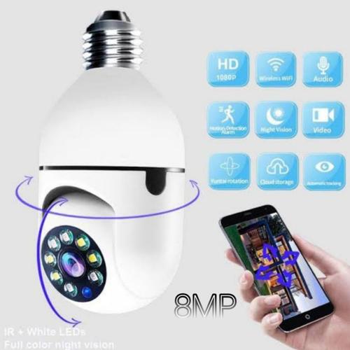 Promo IP Camera Bola Lampu PTZ Speed Dome Wifi CCTV Online V380 Motion ...