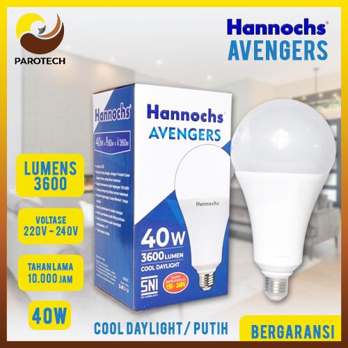 Jual Lampu led hannochs avengers cool daylight 5w 7w 9w 12w 15w bohlam bulb - 40watt - Jakarta ...