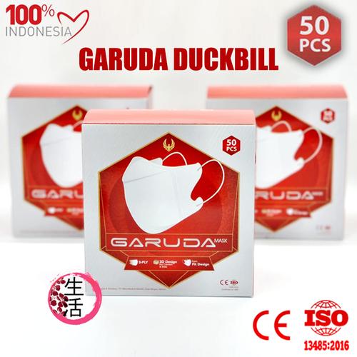 Jual Masker Duckbill Garuda 3ply by Seven isi 50 pcs - HITAM NON BOX ...