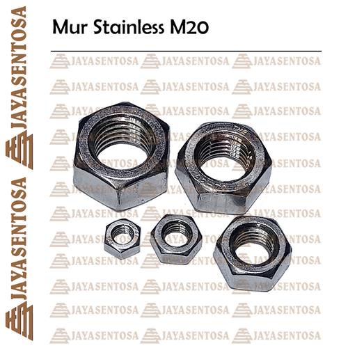 Jual Mur Stainless Steel M20 - sus 304 - ss 304 - THE-A2 70 - Jakarta ...