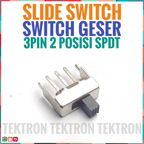 Jual Slide Switch Geser 3pin SPDT 2 posisi Straight 3p 3 pin 14mm ...