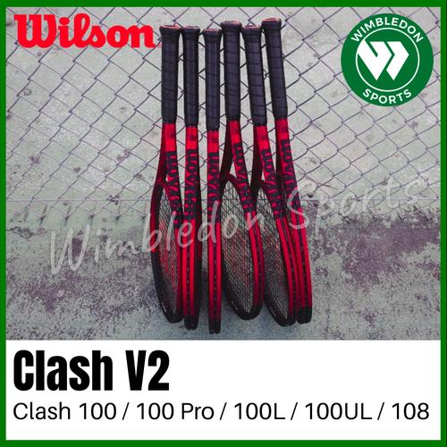 Jual NEW 2022 Raket Wilson CLASH V2 / Raket Tenis Wilson Clash 100 v2 ...