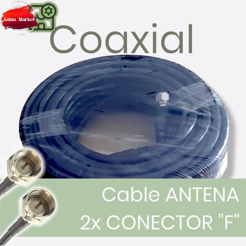 Jual Kabel Parabola RG6 koaxial Coaxial 15m dilengkapi "F" Conector x2 ...