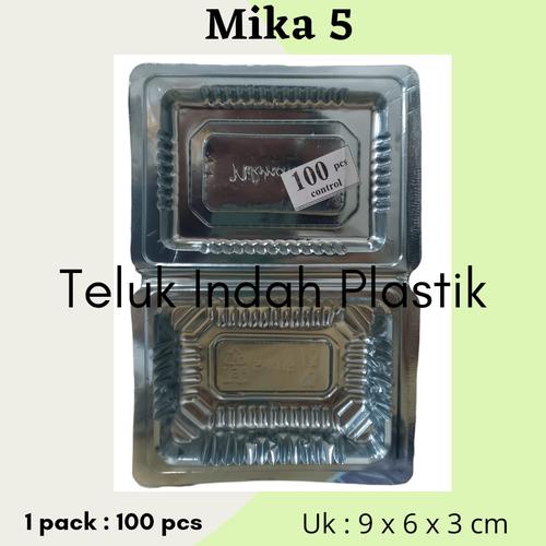 Jual Isi 100pcs Plastik Mika Kemasan Kue dan Makanan Ukuran 5 / Mika 5 ...