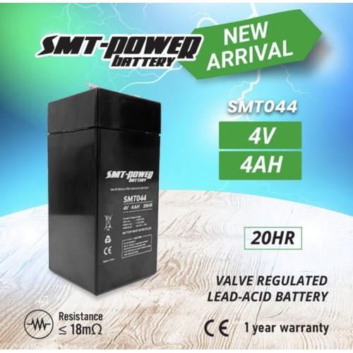 Jual Aki baterai Battery kering smt power 4v 4Ah mesin timbangan ...