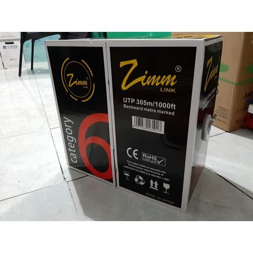Jual Kabel UTP CAT6 Zimmlink Kabel LAN UTP Zimlink CAT 6 1Roll 305 ...