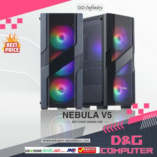 Jual Casing INFINITY NEBULA V5 Tempered Glass - ATX, mATX Gaming Case ...