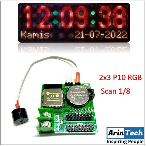 Jual Kontroller Jam Digital Full Color RGB - P10 RGB 1x1 - Kab. Lampung ...