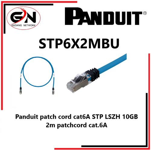 Jual Panduit patch cord cat6A STP LSZH 10GB 2m patchcord cat.6A STP6X2MBU - Jakarta Pusat ...