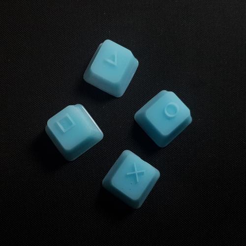 Jual Artisan Keycaps Set - Playstation WASD Arrow - Trans. Green - Kab ...