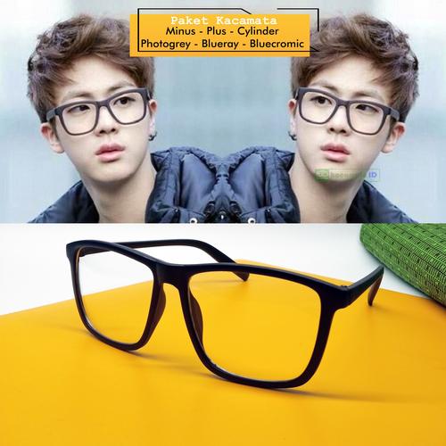 Jual Kacamata Pria Frame Besar Lensa Blueray (Minus/plus) CL03 ...