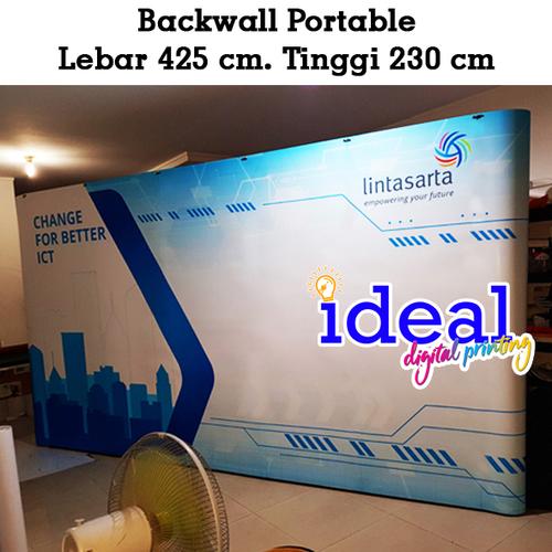 Jual Back wall stand modul 3x5 Portable Seminar Webinar bongkar pasang ...