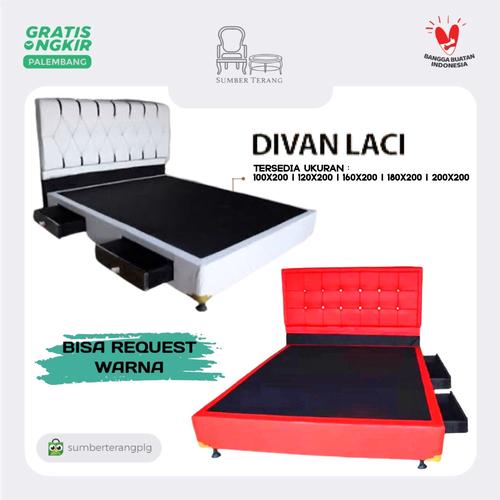 Jual Divan Sandaran Minimalis Divan Laci Divan Kayu Rangka Tempat Tidur ...