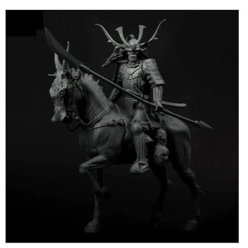 Jual 1/24 Resin Figure Samurai with Horse OJK08-7 - Kota Surabaya ...