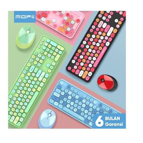 Jual Keyboard mouse mofii wireless membrane 104 key classic optical ...