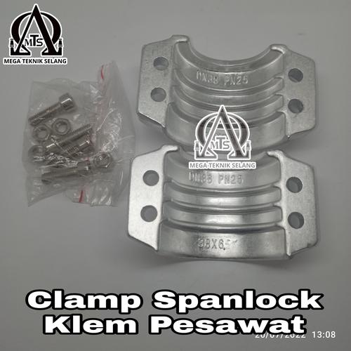 Jual Klem Pesawat Clamp Spanlock 1 1/2" Span Lock Aluminium - Jakarta ...