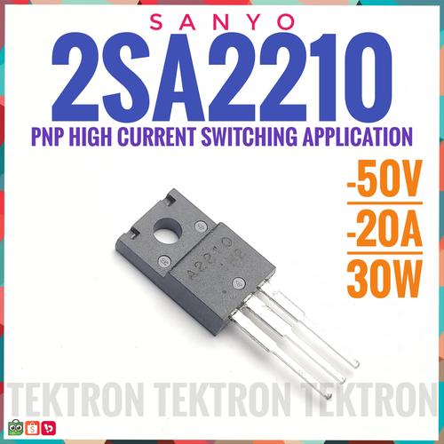 Jual Transistor 2SA2210 PNP Transistor 50V 20A 30W High Current Tr ...