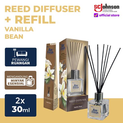 Jual Bayfresh Reed Diffuser Pengharum Ruangan + Refill - Vanilla Bean ...