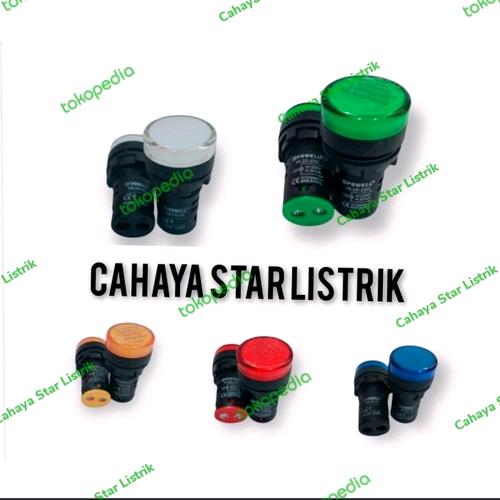 Jual PILOT LAMP / LAMPU PILOT / LAMPU PANEL BOX 220V MERAH KUNING HIJAU ...