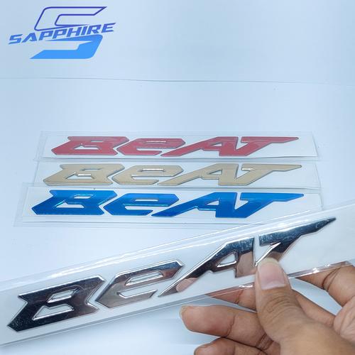 Jual Sticker Emblem Beat Stiker Emblem Beat Original - Silver - Jakarta ...