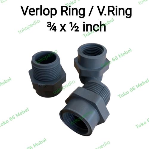 Jual Verlop Ring 3/4 x 1/2 inch PVC Maspion / V.Ring Maspion / V.Ring ...