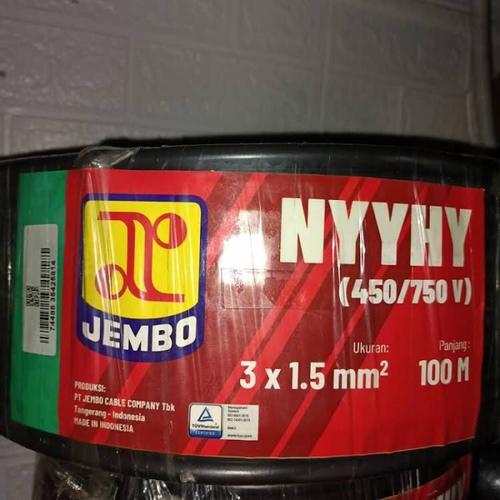 Jual Kabel Serabut JEMBO NYYHY 3x1.5 mm 3 x 1.5 mm Harga 1Roll@100 meter - Kota Surabaya - Ori ...