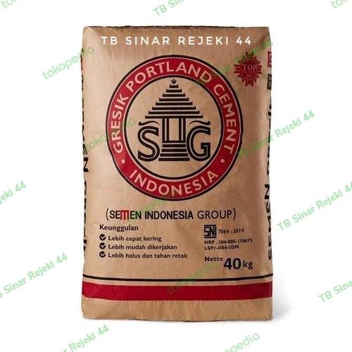 Jual 1 ZAK SEMEN GRESIK 40 KG PORTLAND CEMENT [KHUSUS GOSEND INSTANT ...