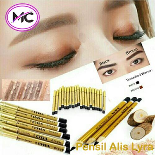 Jual Pensil Alis Original Eyebrow Pencil Hitam Coklat Gold Waterproof ...