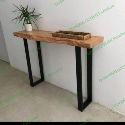 Jual meja console kayu jati minimalis tebal 3 cm - Jakarta Timur ...