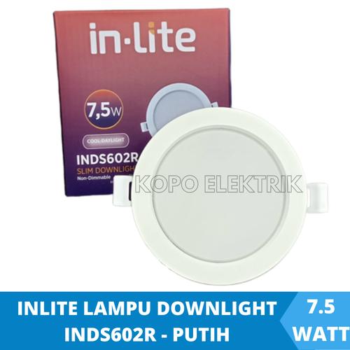 Promo Inlite Lampu Downlight Led INDS602R 7.5 Watt Slim - Putih - Kab ...