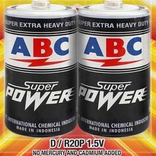 Jual Batu baterai ABC super power hitam type D isi 2 pcs - Kab. Bandung ...