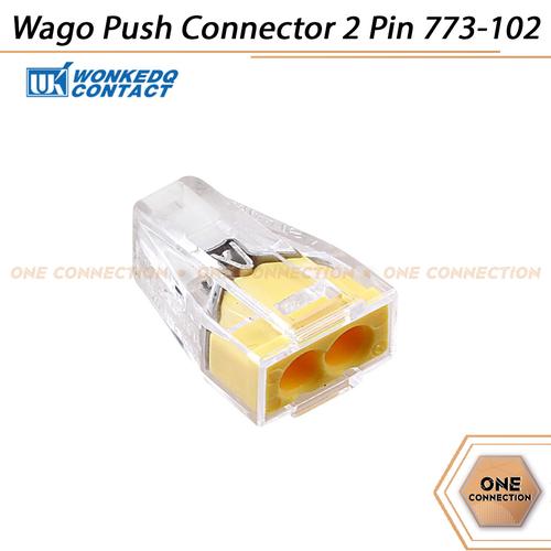 Jual Terminal Wago Push Connector 2 Pin Konektor Kabel Model Tusuk 773 ...