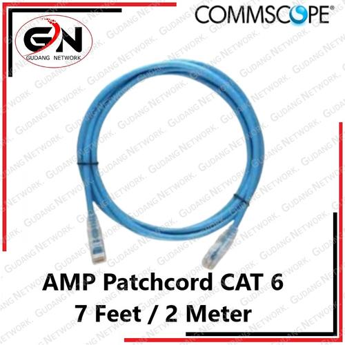 Jual AMP Patch cord cat6 / Patchcord cat.6 Utp 7FT (2Meter) Original ...