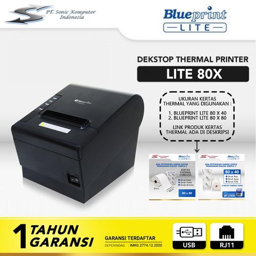 Jual Desktop Printer Kasir Thermal BLUEPRINT BP Lite80X USB RJ11 LITE ...