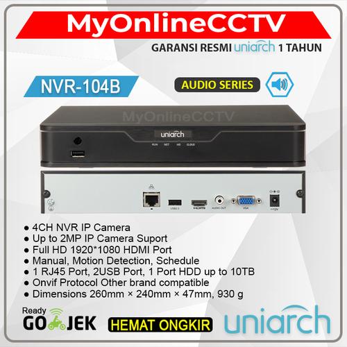 Jual Uniacrh Uniview NVR-104B Ultra H.265 4CH NVR IP Camera - No HDD ...