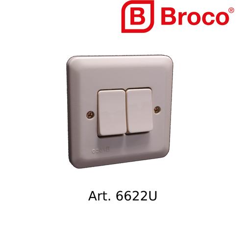 Jual SAKLAR DOUBLE SERI BROCO CREAM NEW GEE NEWGEE UREA 6622 6622U ...