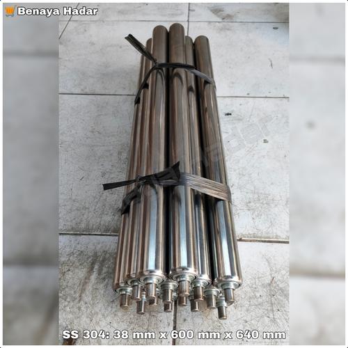 Jual Stainless steel roller 304: 38 mm x 600 mm x 640 mm gravity roller ...