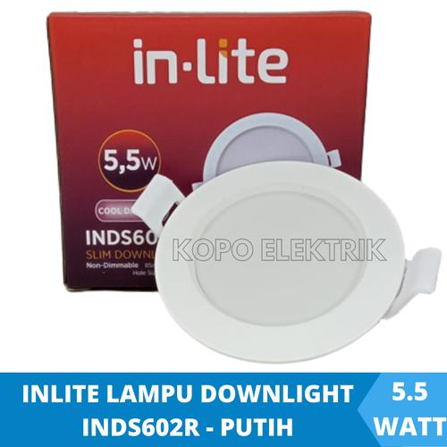 Jual Inlite Lampu Downlight Led INDS602R 5.5 Watt Slim - Putih - Kab ...