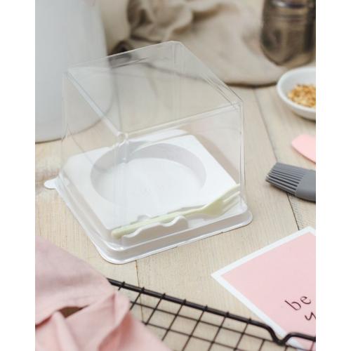 Jual mika kotak pudding cake case putih packaging kue bulat ukuran ...