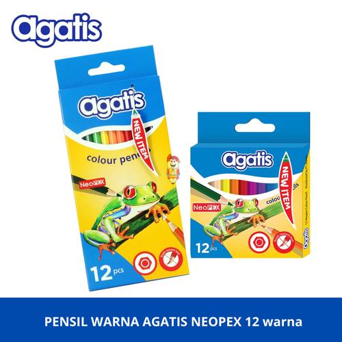 Jual Pensil warna / coloring pencil AGATIS NEOPEX 12 warna - Panjang ...