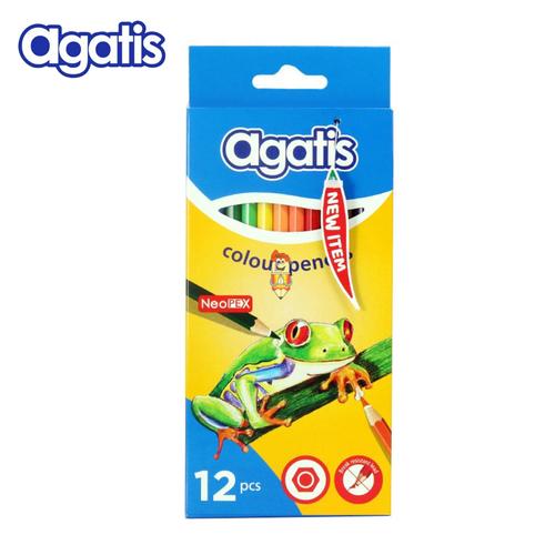 Jual Pensil warna / coloring pencil AGATIS NEOPEX 12 warna - Panjang ...